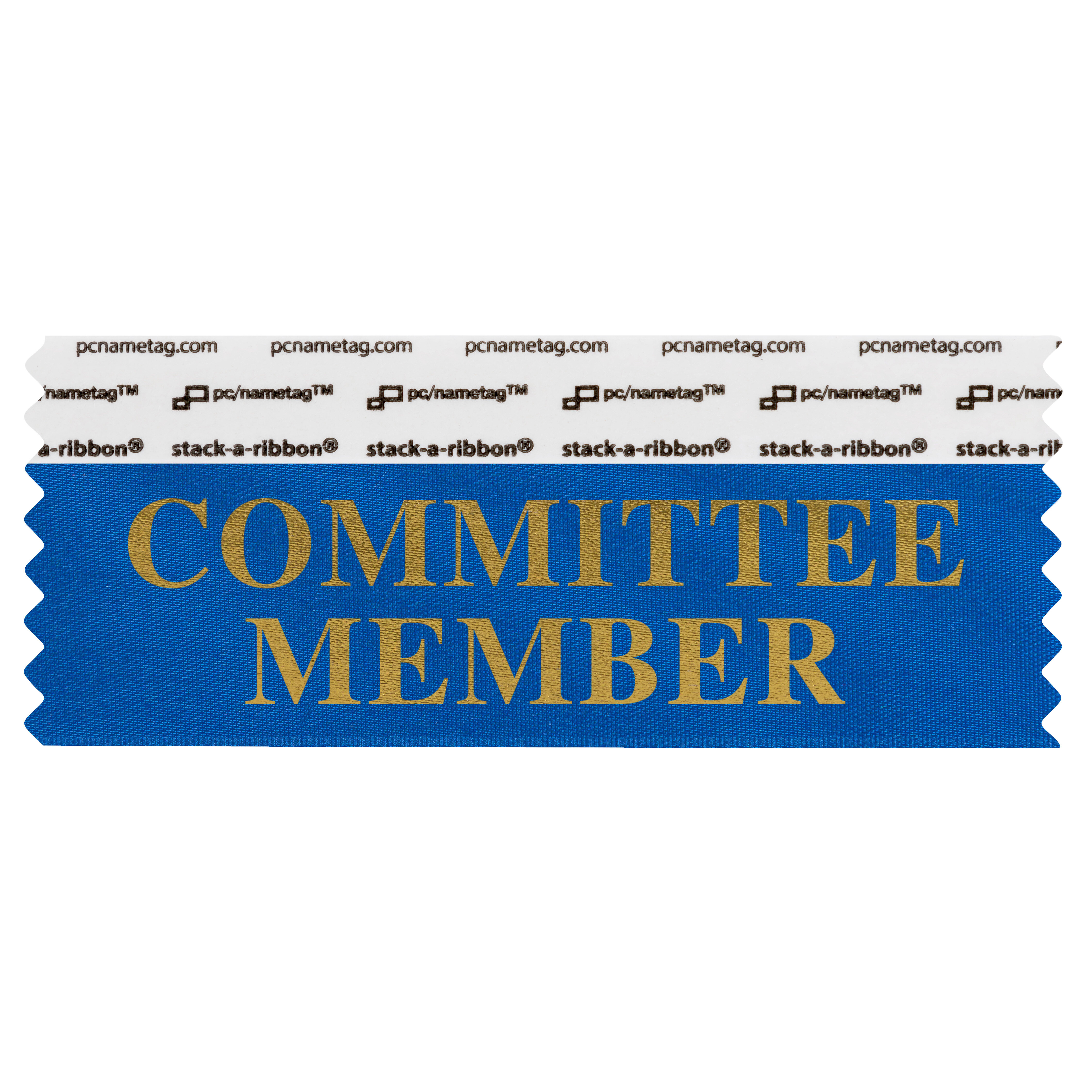 COMMITTEE MEMBER Stack-A-Ribbon® , 4" x 1-5/8" SCOMEBLGO |pc/nametag ...