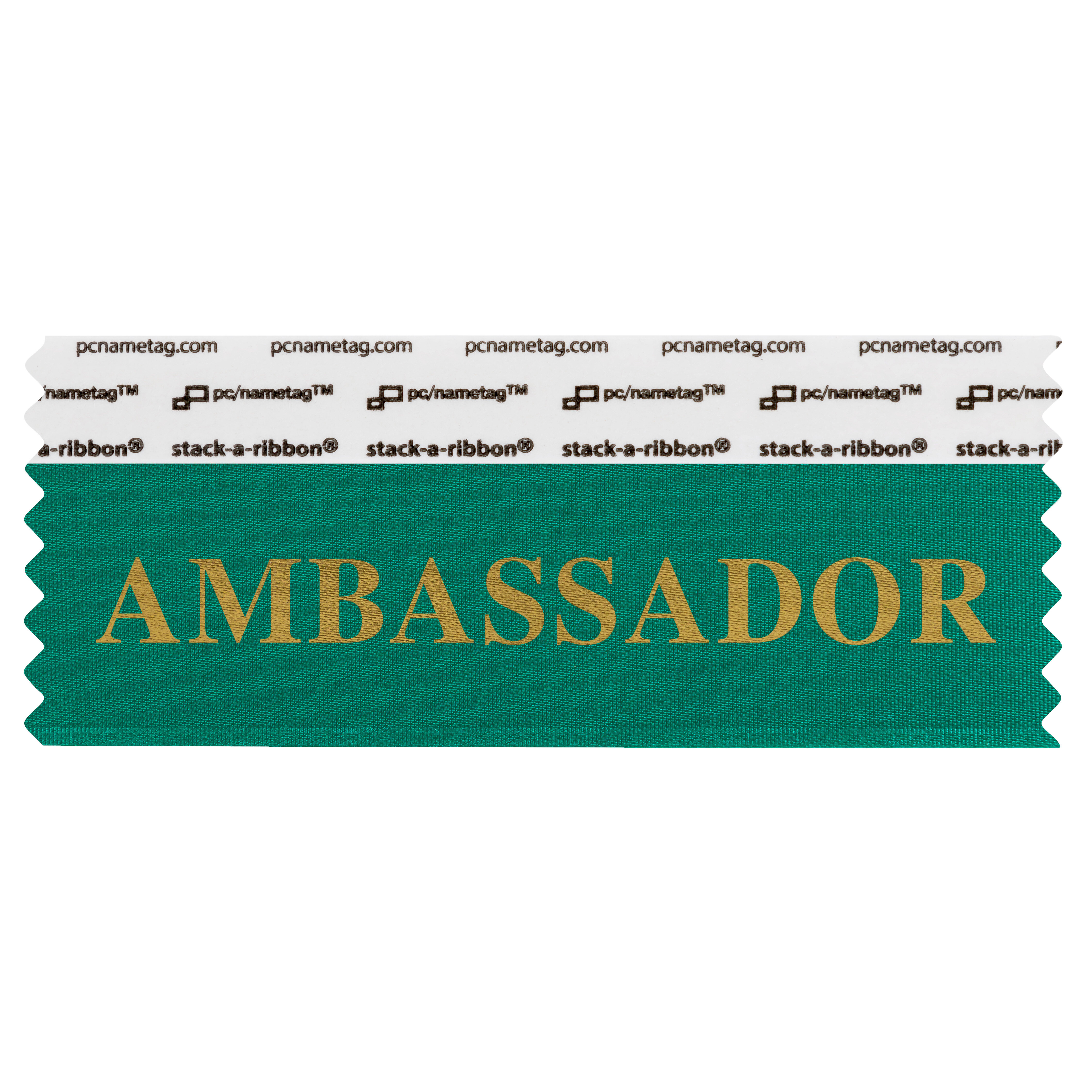 AMBASSADOR Stack-A-Ribbon® , 4" x 1-5/8" SAMBATEGO |pc/nametag™ Canada