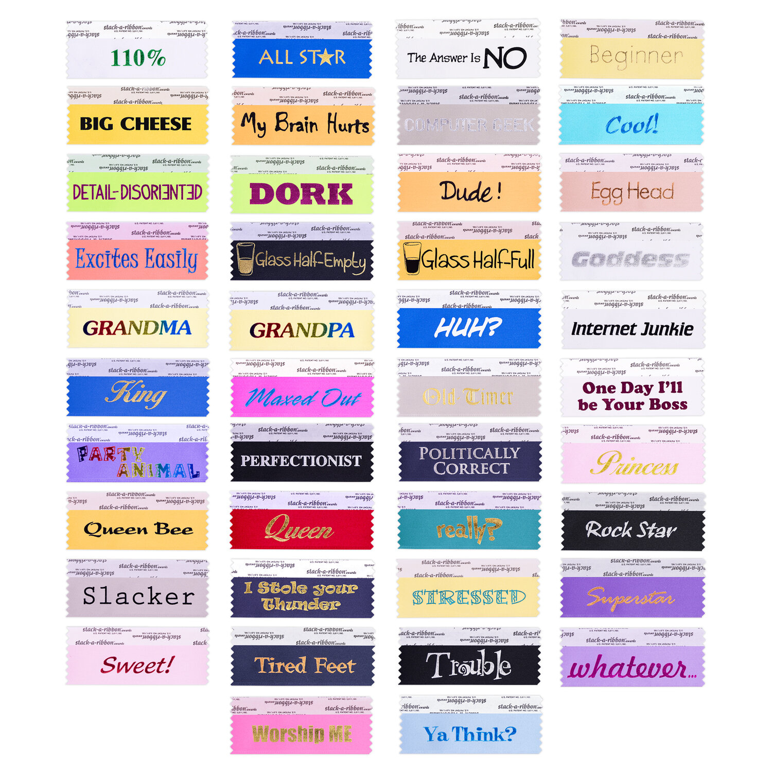 25th Anniversary Fun Title Expansion Pack Stack-A-Ribbon® , 1-5/8" x 17 ...