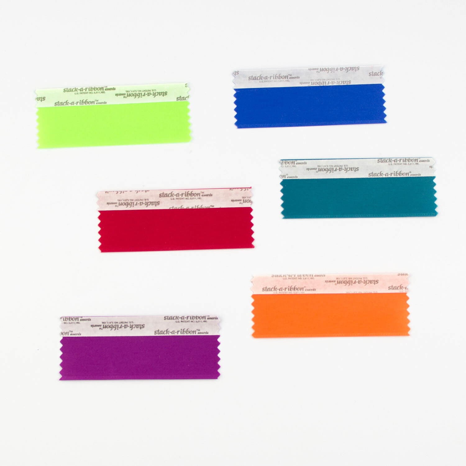 Custom - Stack-a-ribbon - 4" x 1-5/8" - SSCUSB_RED - 1 Colour Imprint ...