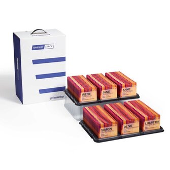 OneWay® Stack Name Tag Organizer, Pack of 2 Cases - ONEWAYST2 |pc ...