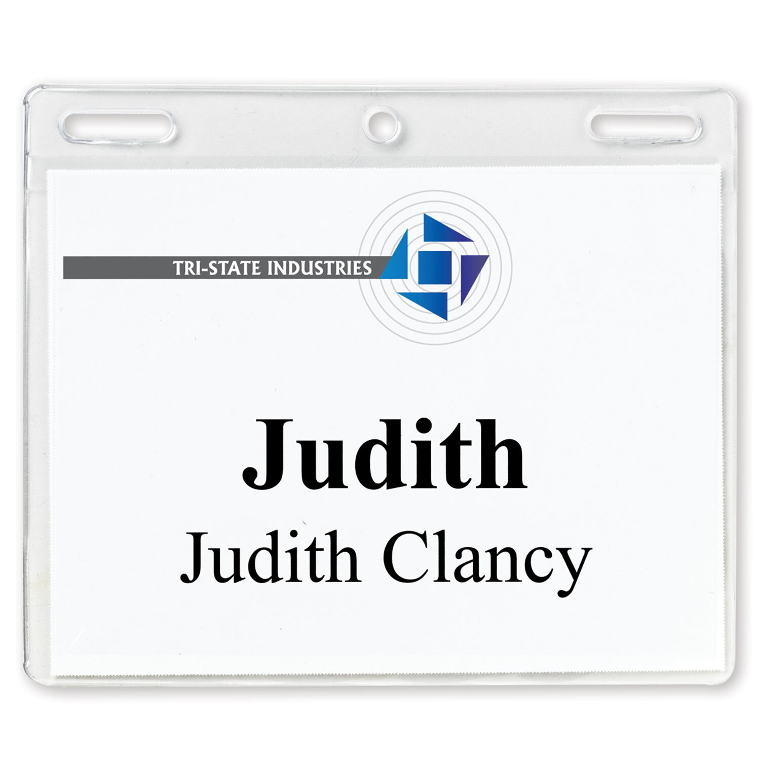 Preferred Vinyl Name Tag Holder, Double Slot, 4" x 3", HVSL2 |pc ...