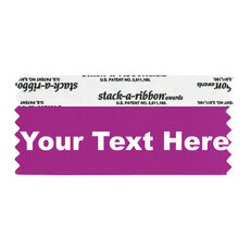 Horizontal Custom Ribbons - stack-a-ribbon® Awards - Badge Ribbons ...
