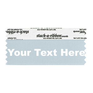 Custom - Stack-a-ribbon - 3-1/2" x 1-5/8" - SN3X11C_LTBlue - 1 colour ...