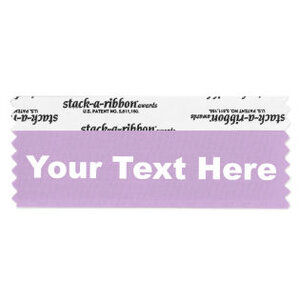 Custom - Stack-a-ribbon - 4" x 1-5/8" - SSCUS1C_LILAC - 1 Colour ...